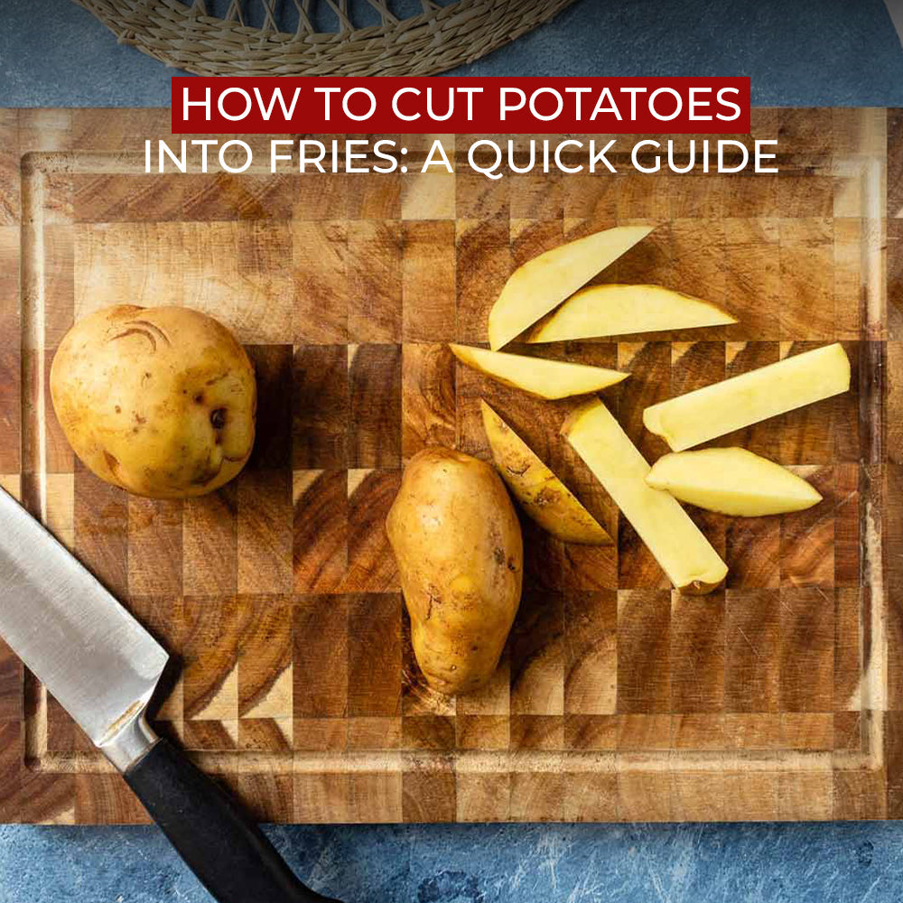 mincing cut potato