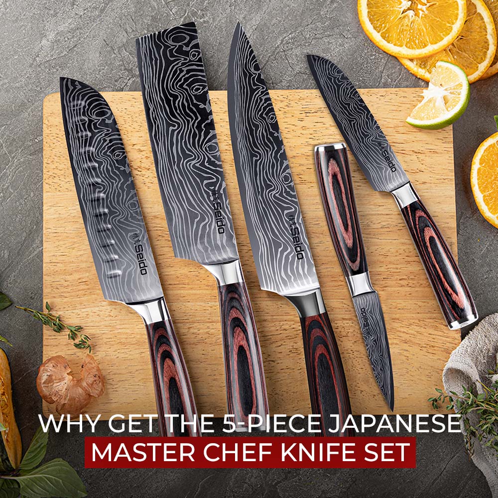Upgrade With Seido's 5-Piece Japanese Chef Knife Set – Seido Knives
