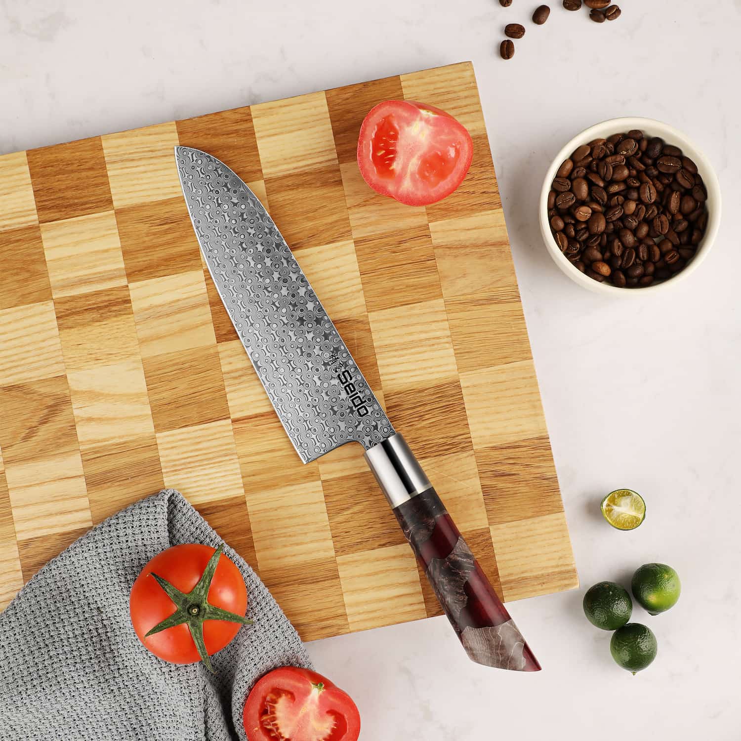 Santoku Japanes Knives | Damascus, AUS-10 & VG-10 Knives – Seido Knives